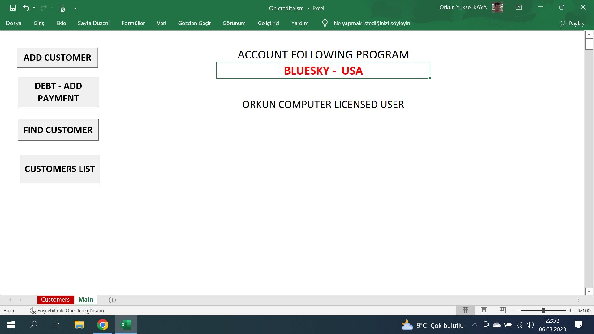 Accounts Receivable Ledger - Sales Ledger Excel VBA Program - Program Sepeti