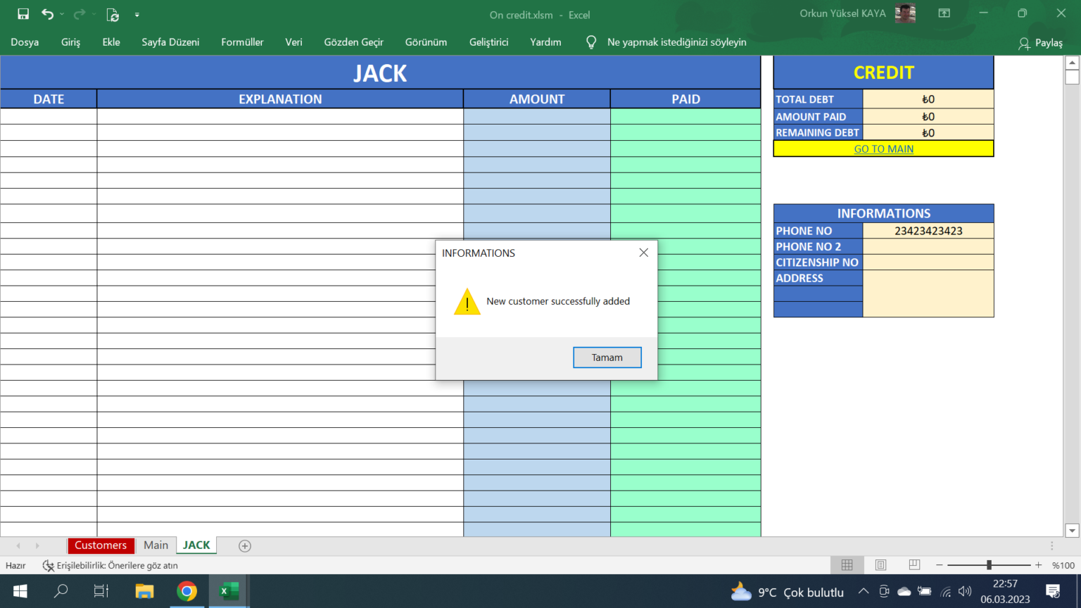 Programlar - Size Özel Programlar