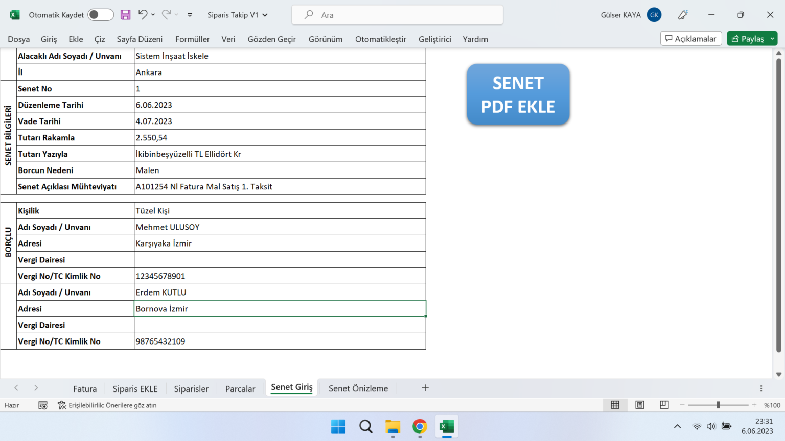 Sipariş ve Kiralık inşaat iskele Takip Programı Excel - Program Sepeti